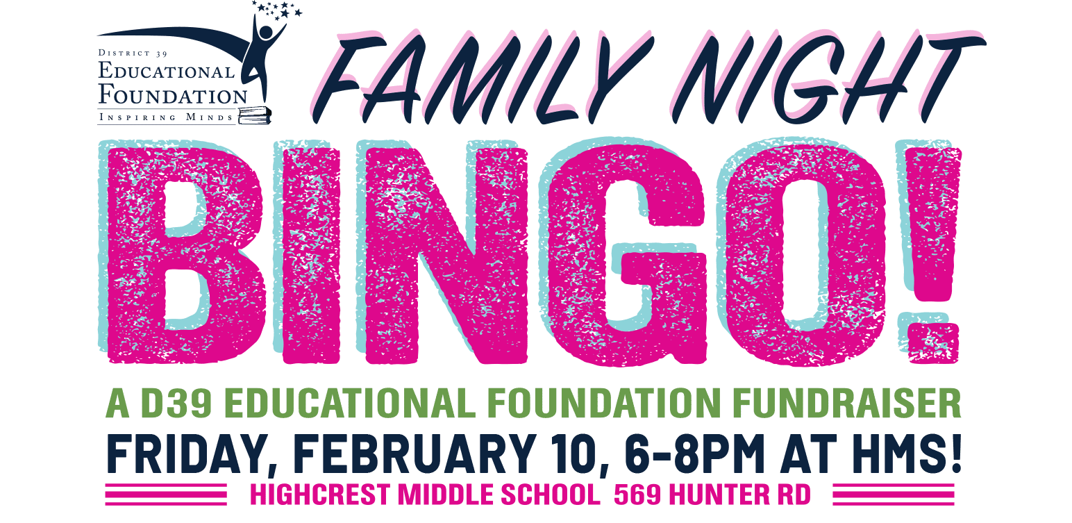 BINGO Night is February 10th at Highcrest Middle School! - SOLD OUT ...